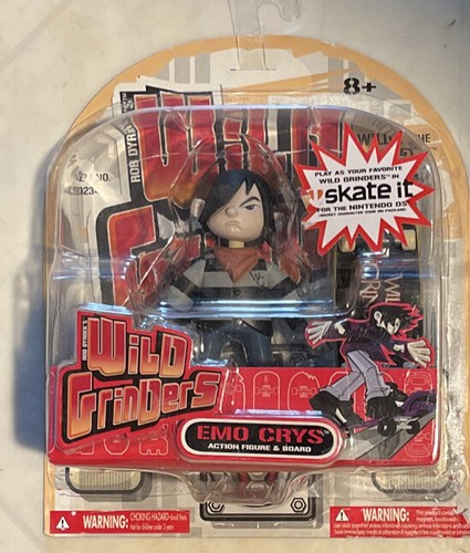 Rob Dyrdek's Wild Grinders Emo Crys Action Figure w/Skate Board Item ...