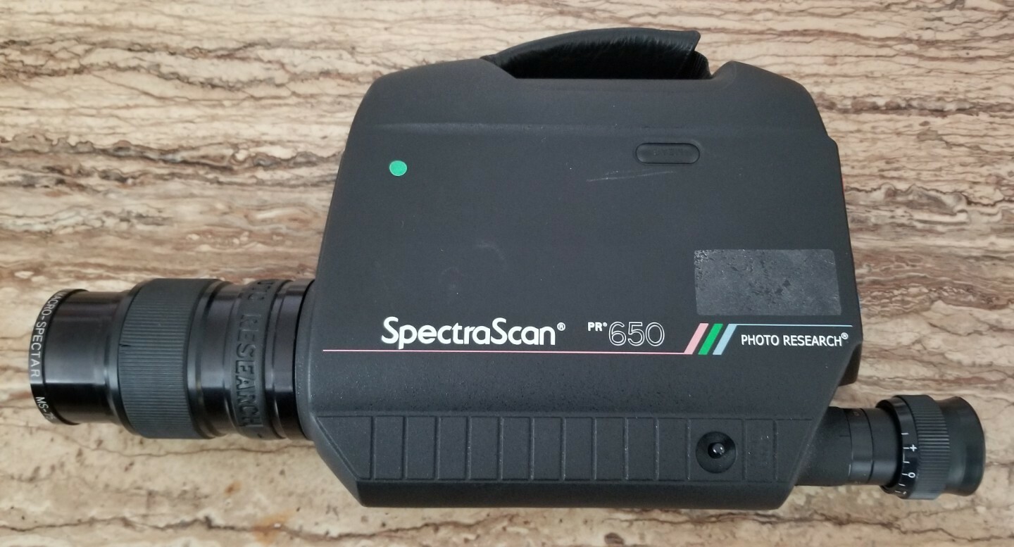 PHOTO RESEARCH SPECTRASCAN PR-650 - No Charger , No battery & No Card ...