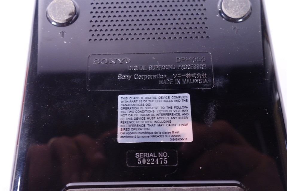 Sony DP-1000 Digital Surround Processor Working Condition | eBay