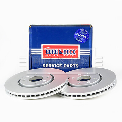 CAPSautomotive Brake Disc Rotor for Borg_&_Beck_1 BBD4133 24012801281 ...