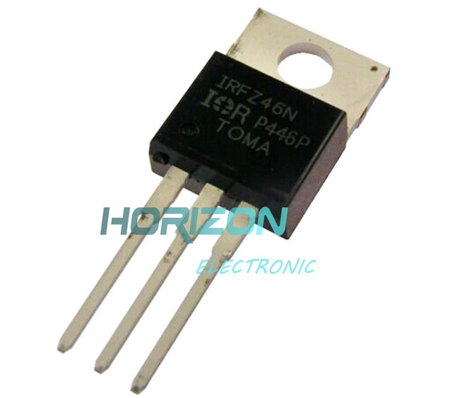 20PCS IRFZ46 IRFZ46N TO-220 N-Channel 53A 55V Transistor MOSFET SENIOR ...