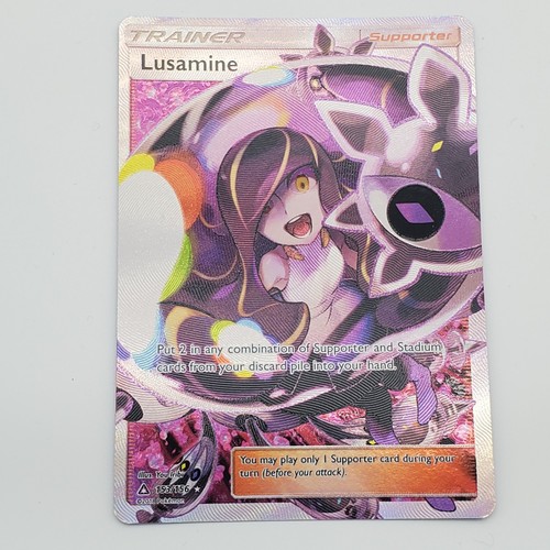 Pokémon Lusamine Full Art 153/156 Sm-Ultra Prism Holo Card LP Condition ...