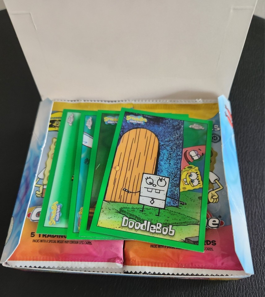 2025 Topps Chrome SpongeBob 25th Anniversary HOBBY Box (OPENED/FULL) 64 ...