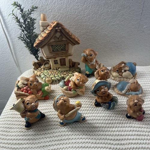Lot of 12 Pendelfin Hand Painted Stonecraft: Bunny Figurines | eBay