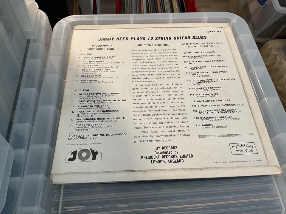 jimmy reed plays 12 string guitar blues vinyl lp | eBay UK