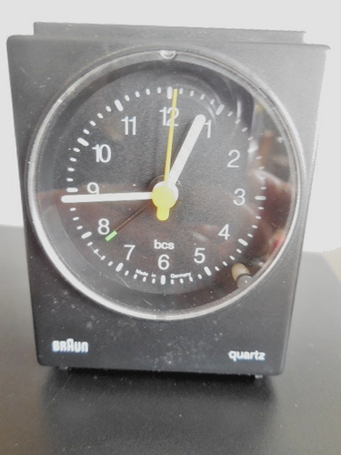 BRAUN BCS BLACK TRAVEL ALARM CLOCK 4768/AB30sl Germany w/ LIGHT | eBay