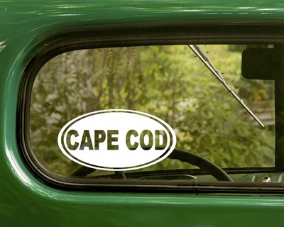 2 CAPE COD DECALs Oval Sticker for Mug Car Truck Bumper Window Laptop ...