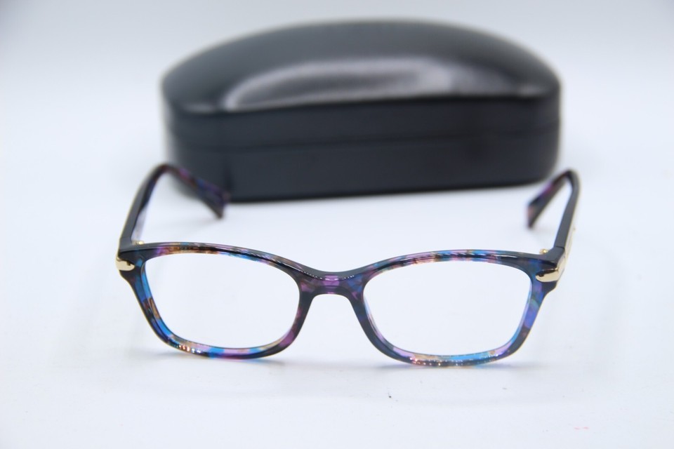 NEW COACH HC 6065 5288 PURPLE CONFETTI BLUE AUTHENTIC FRAMES EYEGLASSES ...