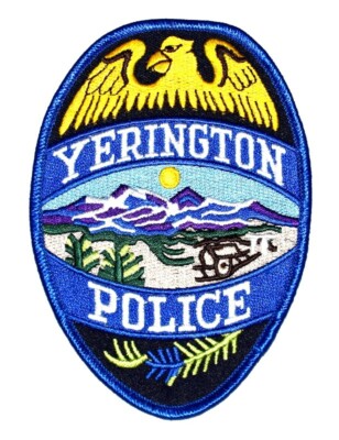 YERINGTON NEVADA NV Sheriff Police Patch MOUNTAINS SUN DESERT MINE 5.25 ...