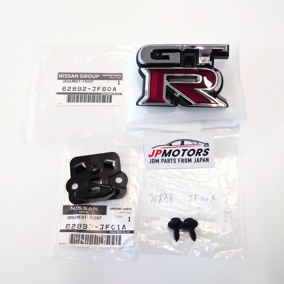 NISSAN Genuine GT-R GTR R35 09-23 Front "GT-R" Emblem Badge Base Screw ...