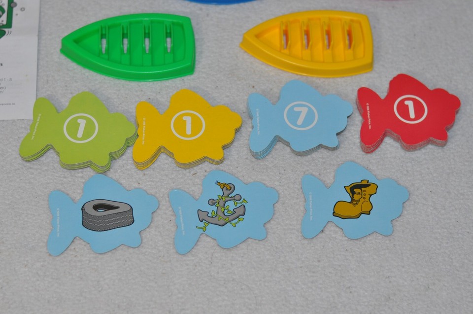 Complete Fisher Price Games Go Fish Fish Catching Color-Matching Fun ...