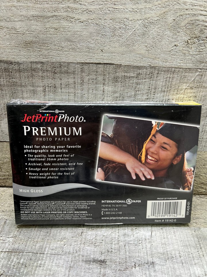 PACKAGE OF 75 SHEETS - 4" x 6" HIGH GLOSS PREMIUM PHOTO PAPER - JET ...