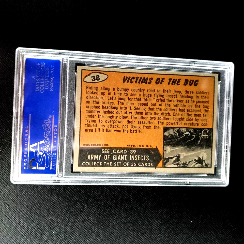 1962 Mars Attacks #38 Victims of the Bug Original Vintage PSA 8 NM ...