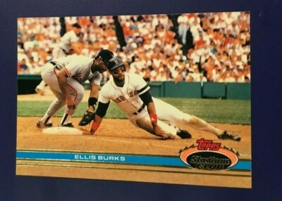 1991 Topps Stadium Club # 108 ELLIS BURKS Boston Red Sox Great Card ...