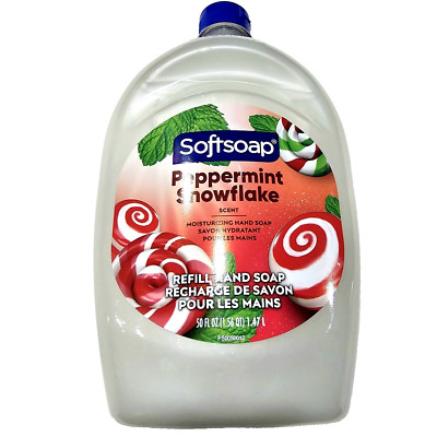 Softsoap Peppermint Snowflake Scent Moisturizing Hand Soap Large Refill ...