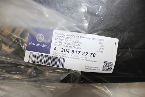 NEW Genuine Mercedes-Benz W204 C-Class Front Number Plate Plinth ...
