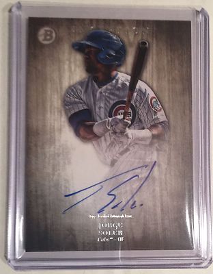 2014 JORGE SOLER Bowman Inception PA-JS Autograph Card AU Auto Cubs KC ...
