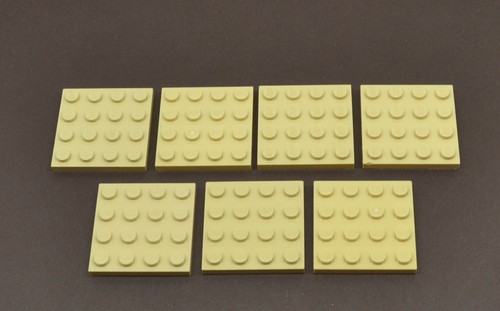 Lego 7 X Plaque de Base 4x4 Beige Tan Basic Plateau 3031 4243824 | eBay