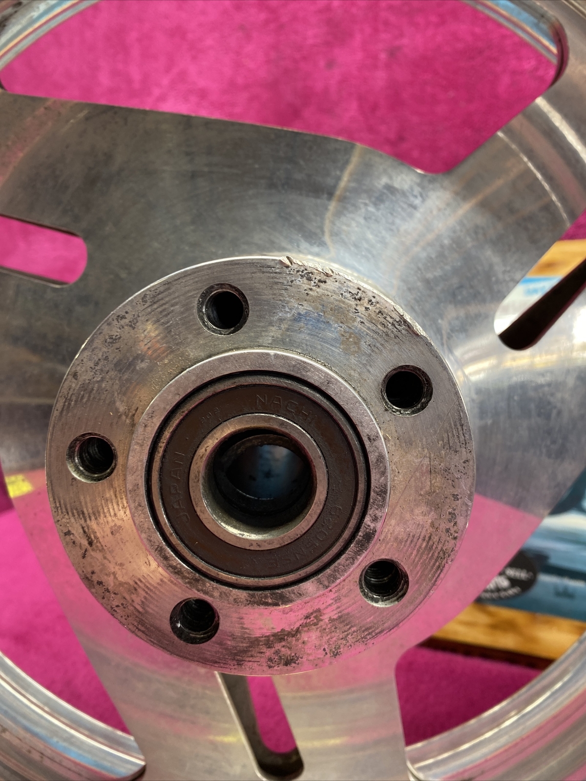 buell pm wheel 17 x 5.5 aluminum spun rear mag dragbike fxr Harley ...