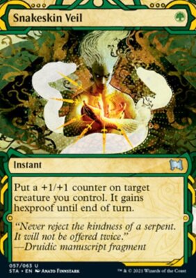 MTG Magic the Gathering Snakeskin Veil (57/252) Strixhaven Mystical ...