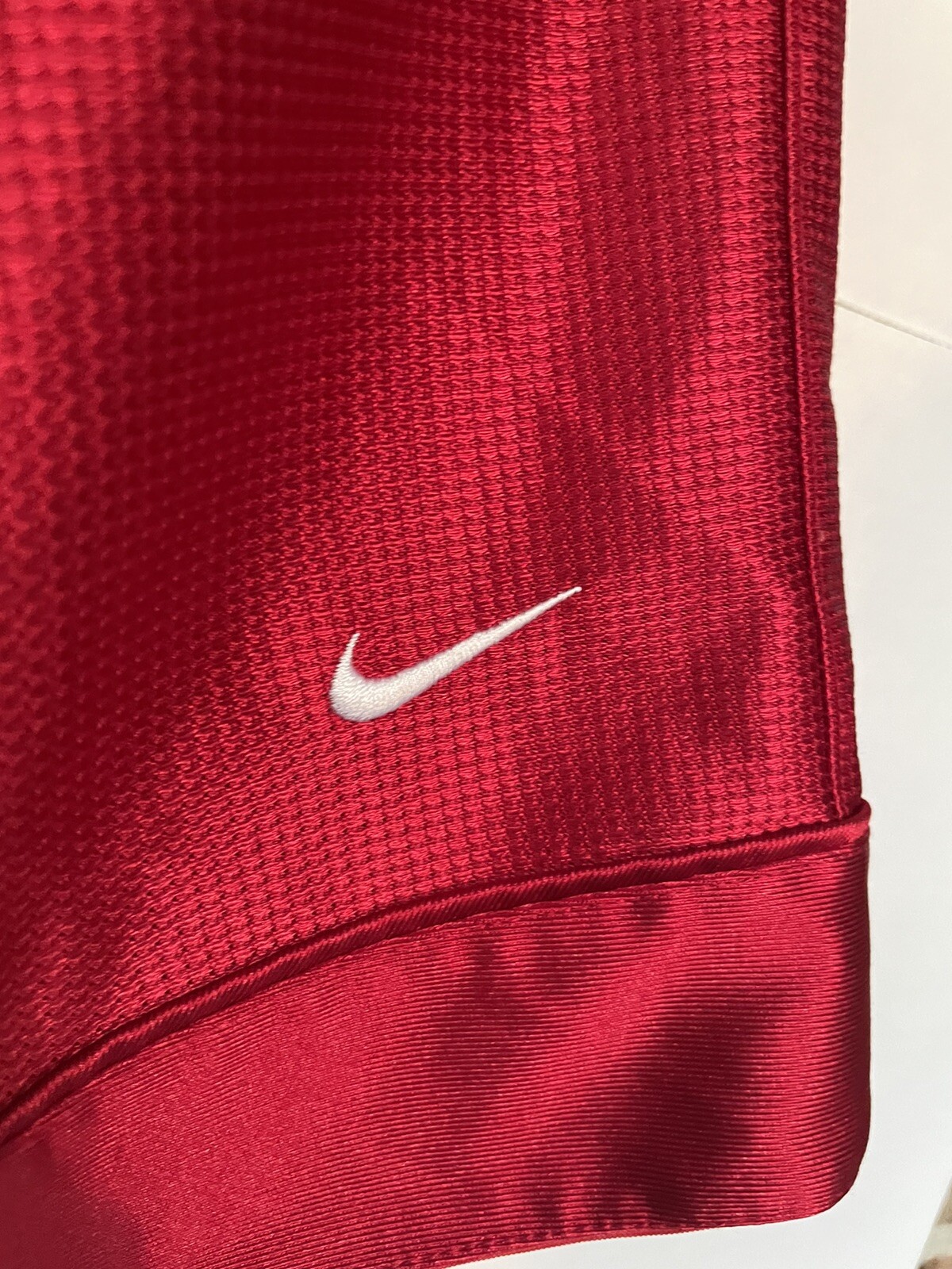 NIKE mens Basketball vintage shiny red shorts Size Me… - Gem