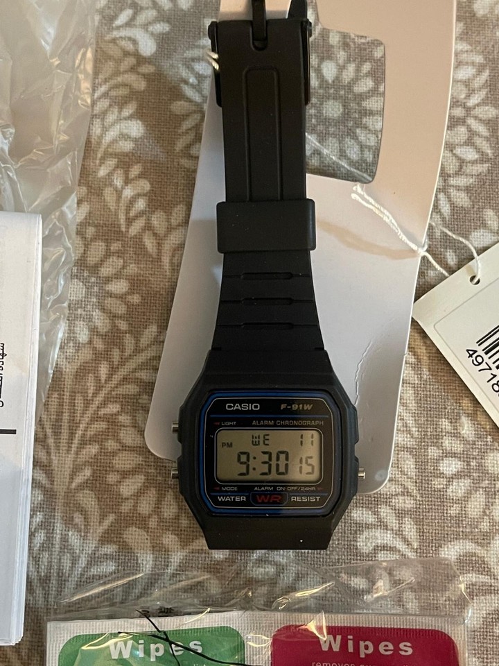 100% Genuine Authentic & Original Casio F91W Wrist Watch VINTAGE F91 ...