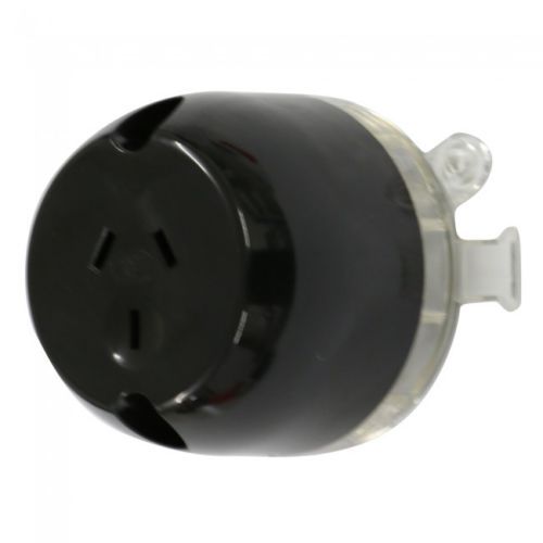 10 x BLACK - Plug Base - Socket Outlet - 3 Pin Surface Socket 10AMP 250 ...