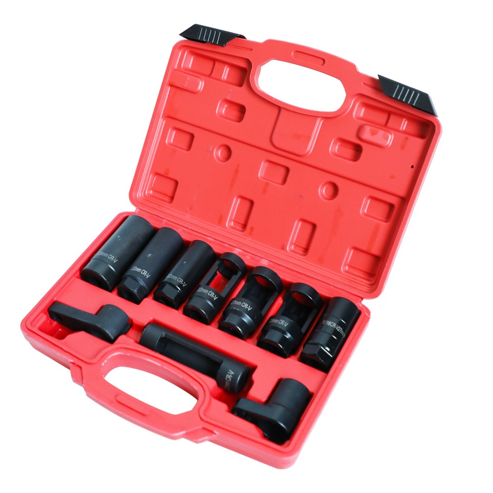 10Pcs Oxygen Sensor Socket Set Sensor Oil Pressure Sending Unit Removal ...