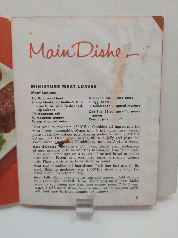 My 40 Favorite Recipes Mary Alden The Quaker Oats Company Cooking ...