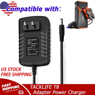 15V AC Adapter Charger For TACKLIFE T8 800A Car 12V Battery Jump ...