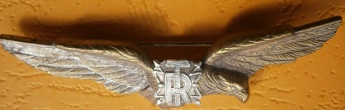 WWII ITALY WW2 TR PIN BADGE EAGLE WINGS ITALIAN Radioman AIR ...