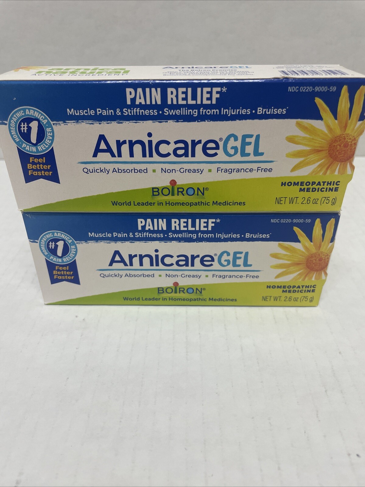 2x Boiron Arnicare Gel Soothing Relief of Joint Pain Muscle Pain 2.6oz ...