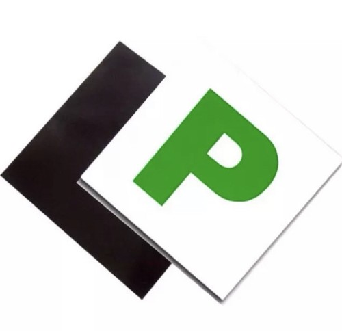 2 x FULLY Magnetic Exterior Car New Learner PASS P Plates - Secure ...