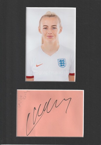Chloe Kelly Signed A4 Mount, Autograph Manchester City England Lioness ...