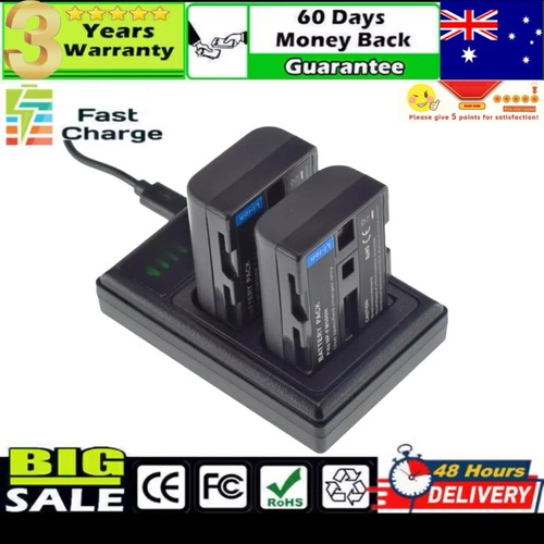 2x NP-FM500H Battery + USB Super Dual Charger for Sony DSLR-A200 A300 ...