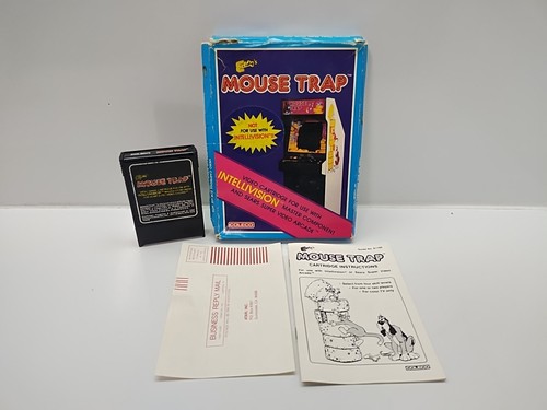 Exidy’s MOUSE TRAP 1982 Intellivision or Sears Super Video Arcade CIB w ...