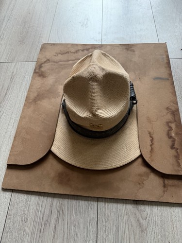 Vintage Stratton Self Forming Campaign Hat USA Park Ranger Style Tan | eBay