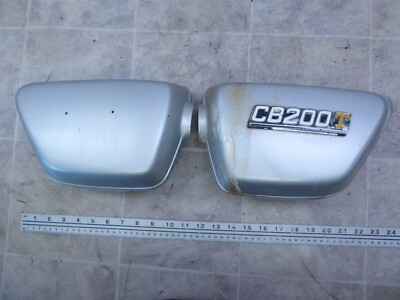 1974 Honda CB200 Twin H2046) left and right grey side cover panel with ...