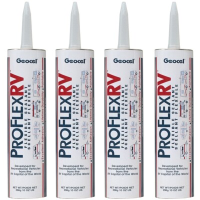 Geocel GC28109 QTY.4, ProFlex RV Flexible Self Leveling Sealant, Almond ...