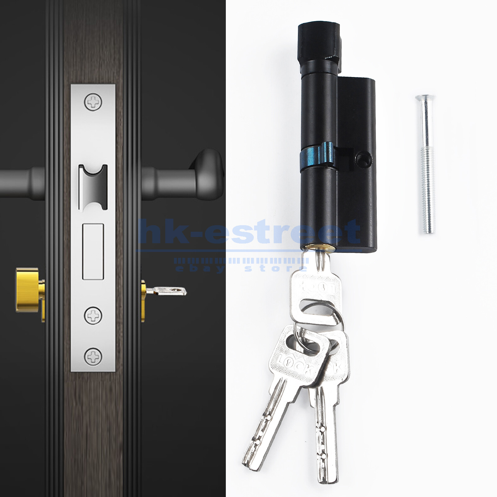 70mm Sliding Security Screen Home Door Lock Cylinder Thumb Turn ...