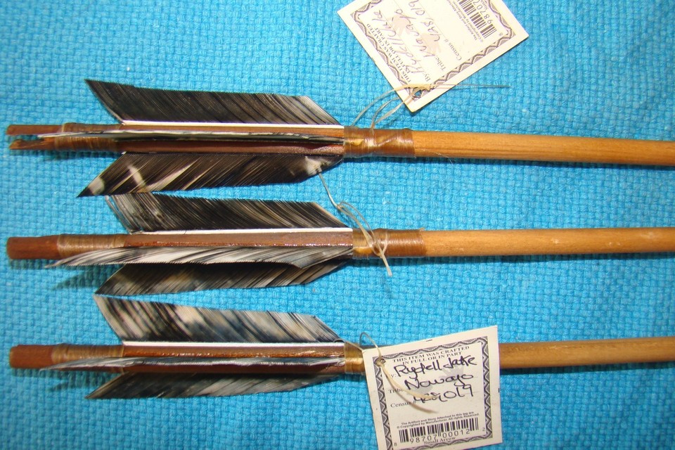 25 Handmade Arrows w/chipped Stone Arrowheads PERFECT Arrow of Light ...