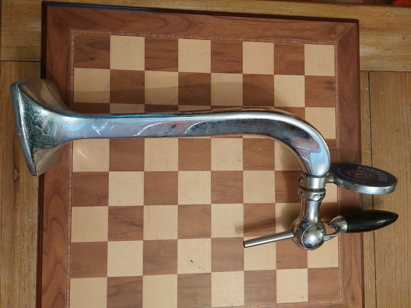 Vintage Pub Bar Celli Chrome Beer Tower Pump Strongbow / Fosters ...