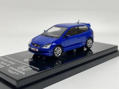 Honda Civic 2001 Type R EP3 Vivid Blue Pearl RHD 1:64 Paragon 65346 | eBay