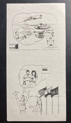 Original USA Aerial Leaflet dropped on Iraqi soldiers to persuade them ...