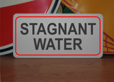 Stagnant Water Metal Sign | eBay