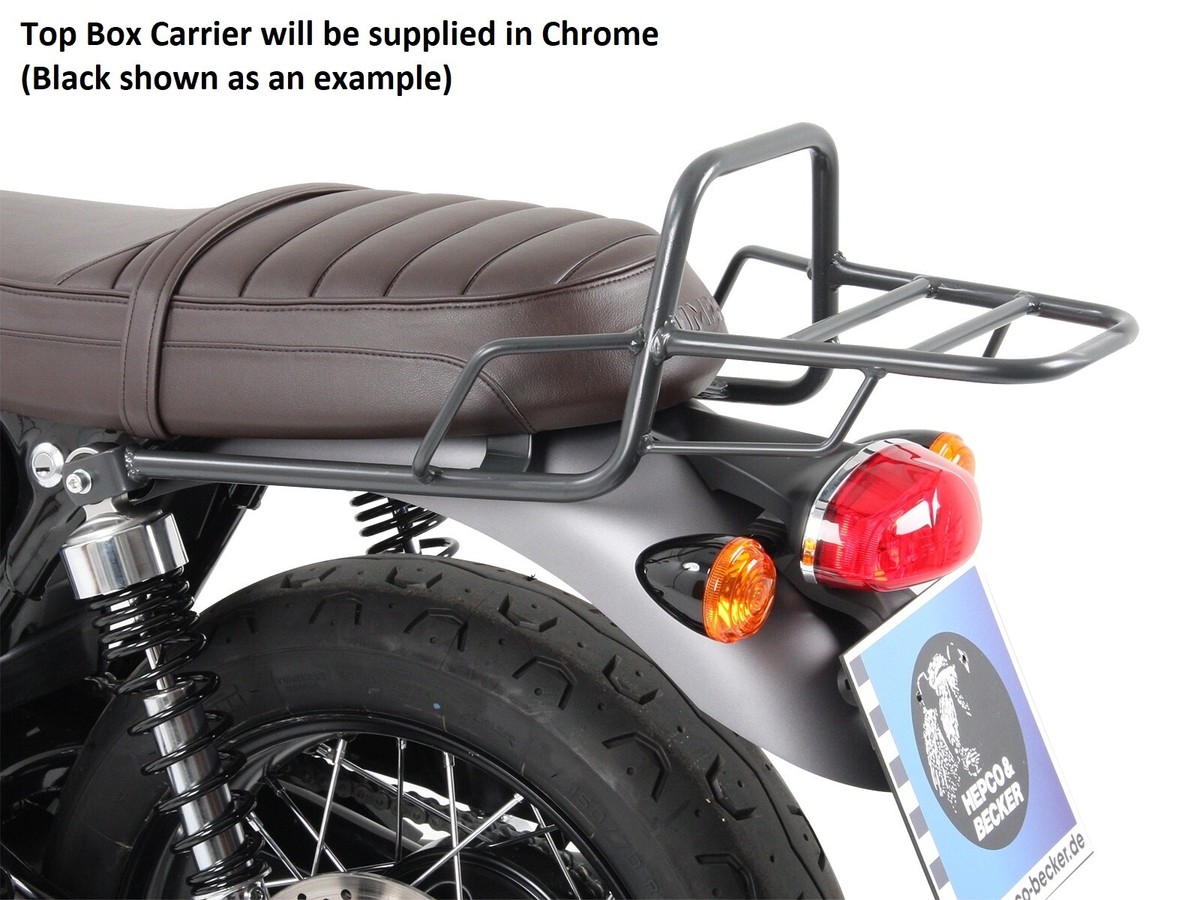 Triumph Bonneville Black Rack Triumph Bonneville T100 T120 16 On Black