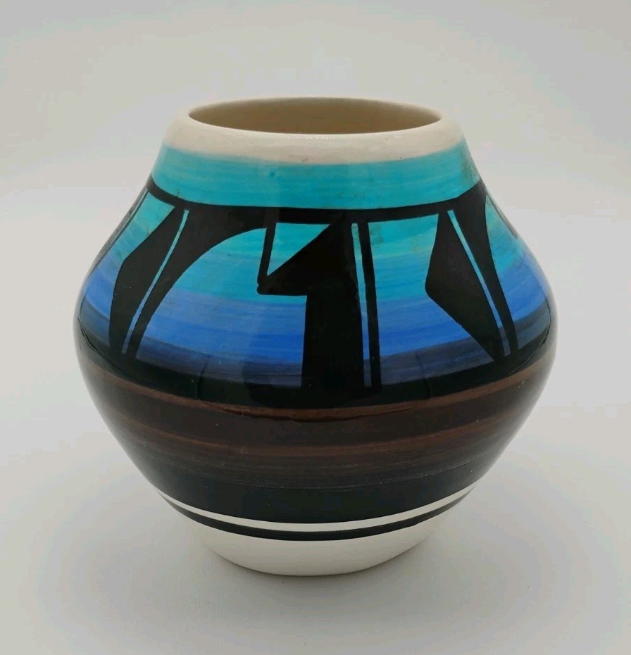 Ute Mountain Ute Pottery Vase Bowl Native American Signed Ruth Root #53 ...
