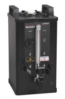 Bunn Soft Heat 1.5 gallon server Black Stainless Coffee Server w/ timer ...