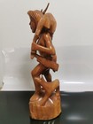 Vintage Large Sculpture Statue Igorot Tribe Wood Carved Warrior Hunter ...