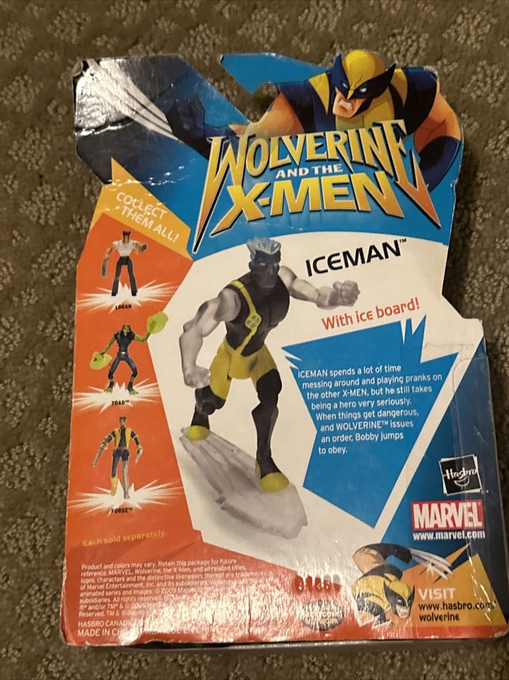 Wolverine and The X-Men Iceman With Ice Board Hasbro Nicktoons New | eBay